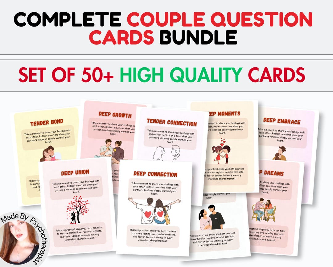 Couple Question Cards, Conversation Starters Cards, Date Night Cards ...