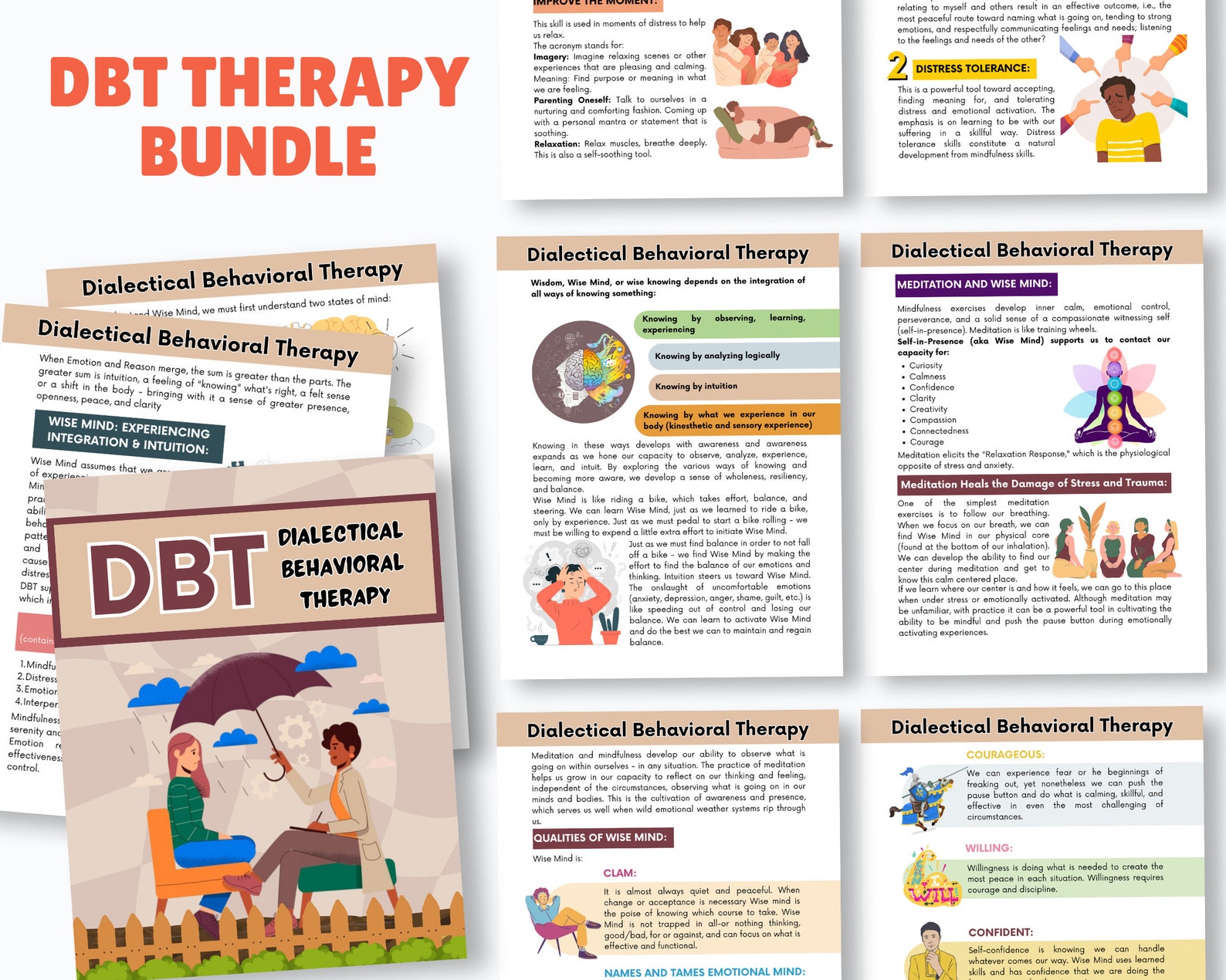 DBT MEGA BUNDLE, Dbt Skills, Dbt Workbook, Therapy Worksheet ...