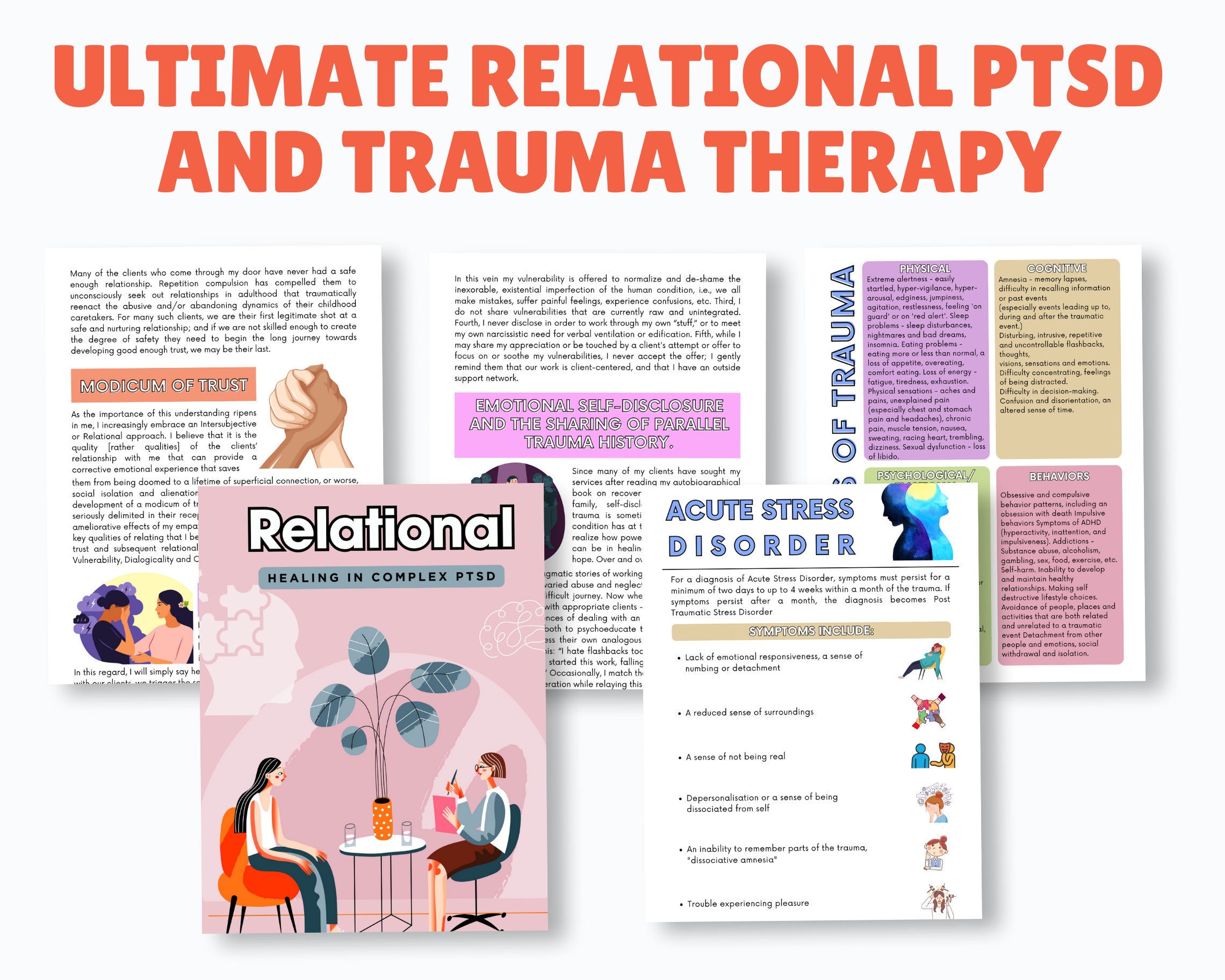 MEGA BUNDLE: C-PTSD Worksheets, Trauma Therapy, Mental Health ...