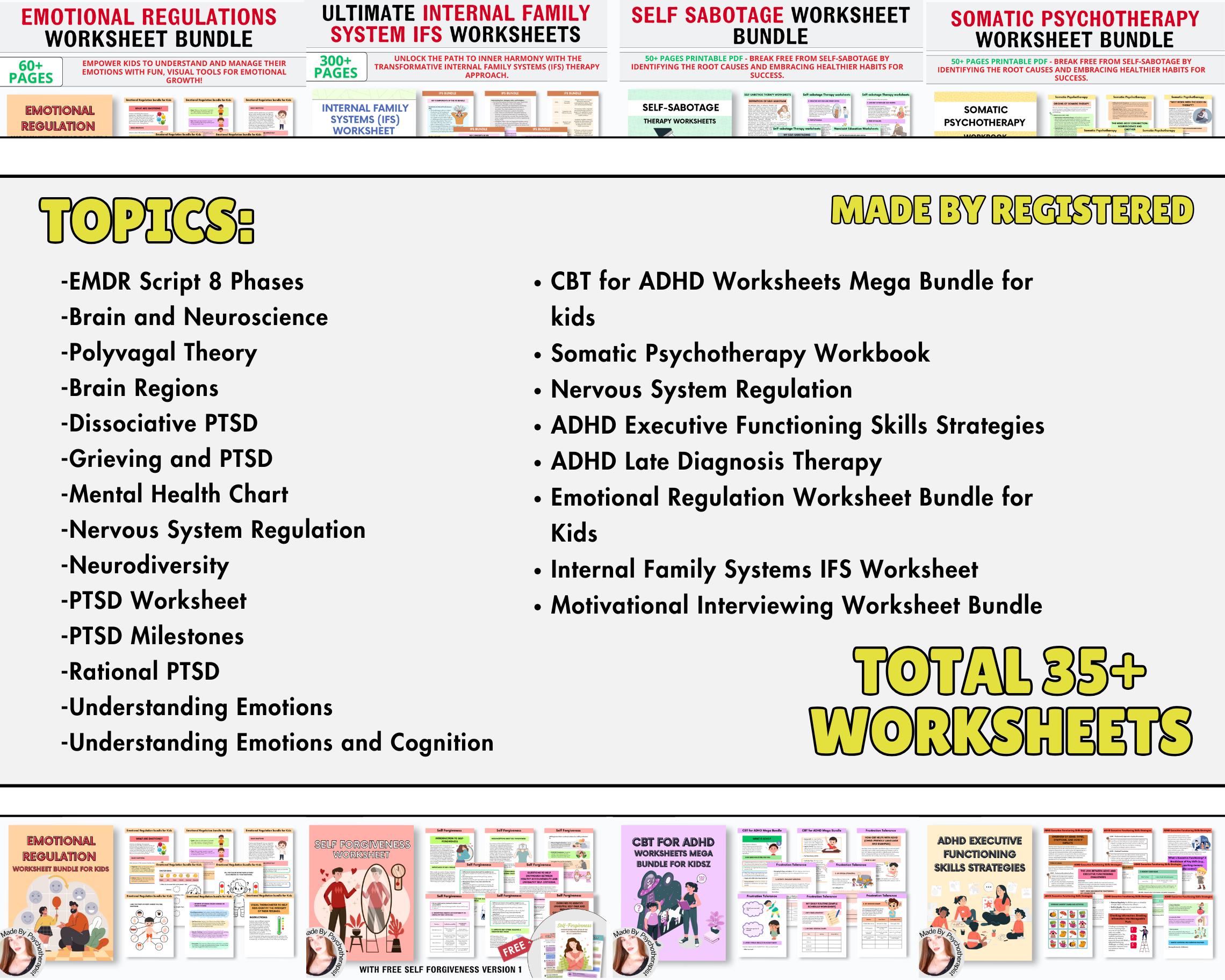 The Brain Regions and Neuroscience Psychoeducation Bundle, Brain and ...