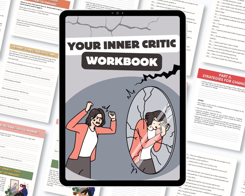 Inner Critic, Self Esteem Worksheet, Self Help, Therapy Worksheets ...