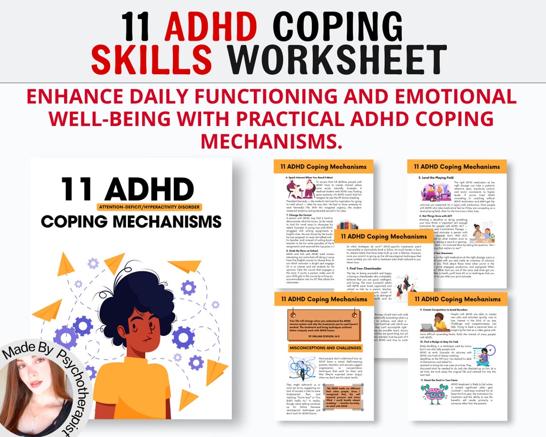 11 Adhd-executive Functioning Worksheet, Time Management, Self ...