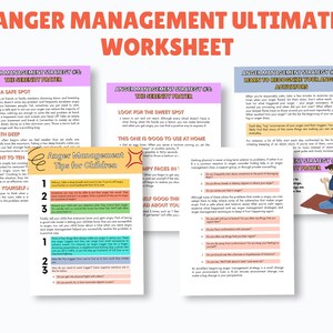 Understanding Anger Management Worksheets for Kids, Teens and Adults ...