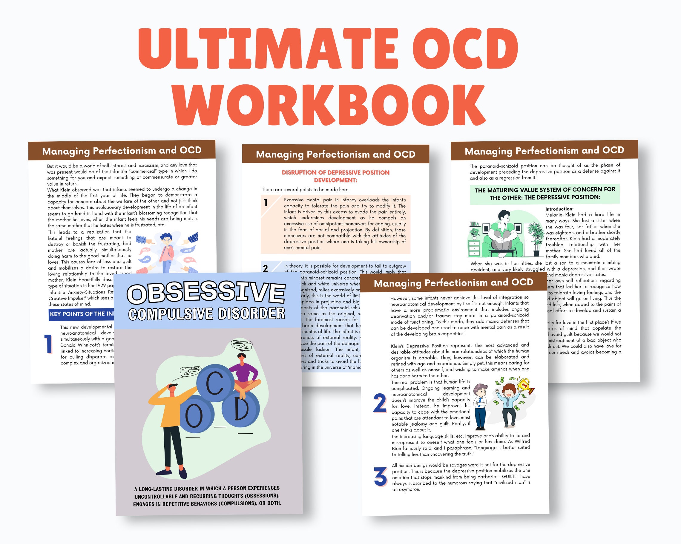 Ultimate OCD Therapy Worksheets Bundle, CBT, Obsessive Compulsive ...