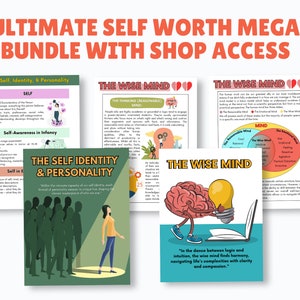Self Worth Worksheet and Cards Bundle, Self Esteem, Confidence, Teen ...