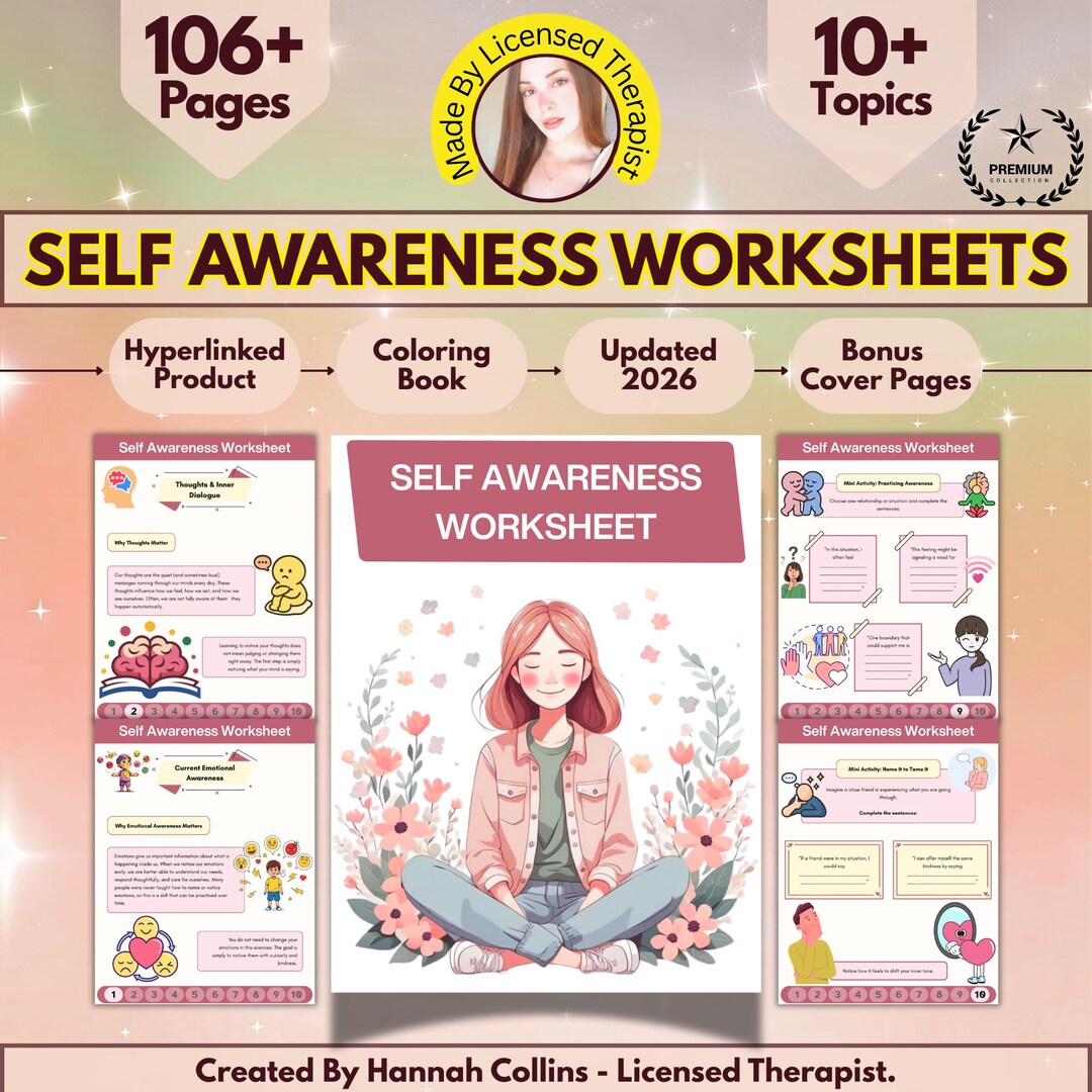 Understanding Self Awareness Workbook: Self Forgiveness Worksheet ...