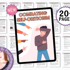 Combating Self Criticism Worksheet, Therapy Worksheet, Cbt Worksheets ...