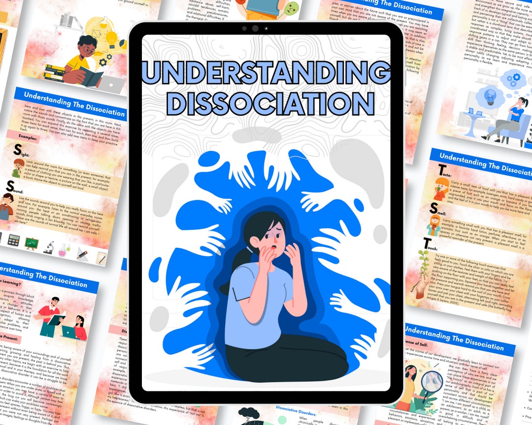 Dissociation Worksheets Workbook Dissociation Therapy Journal ...