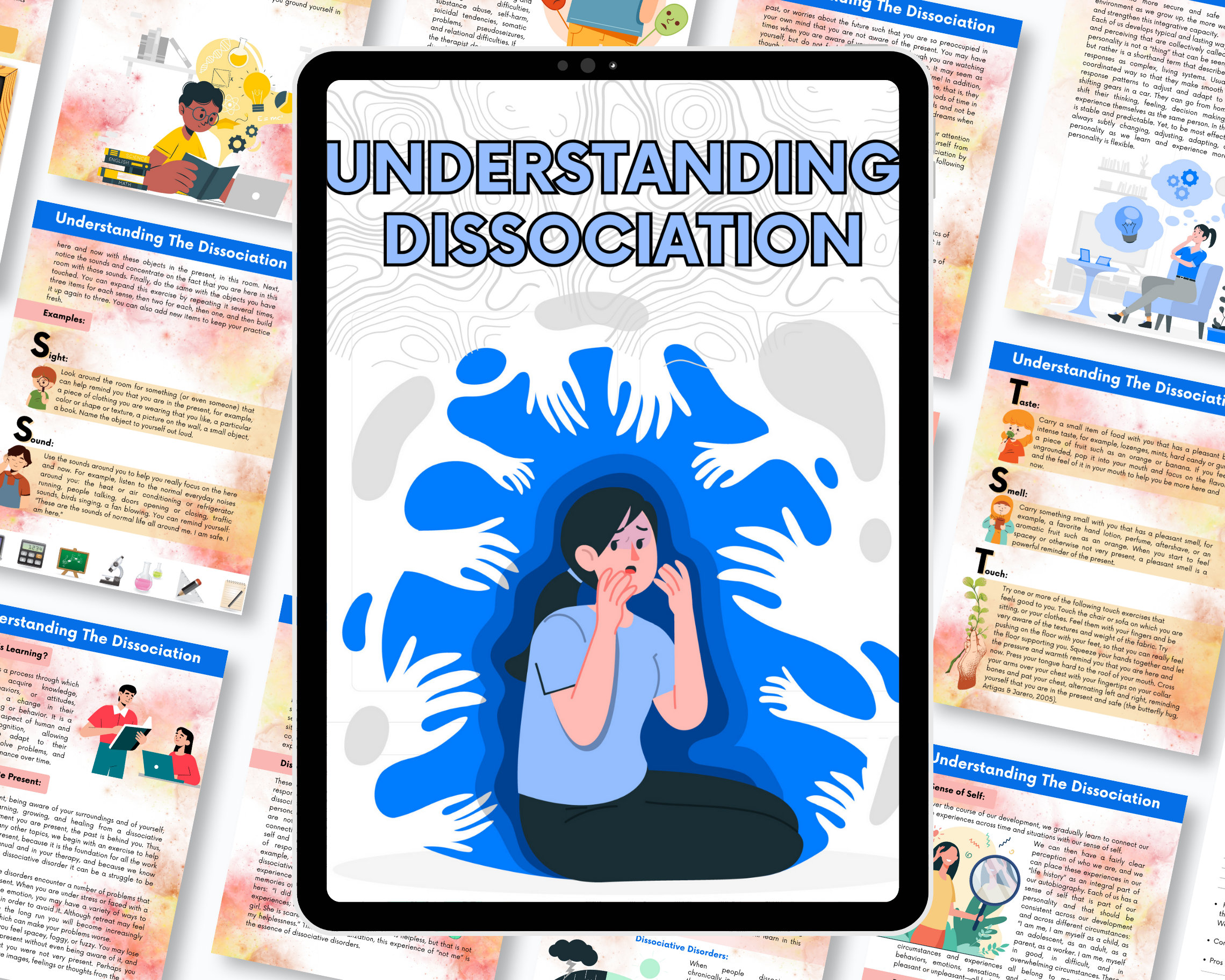 Dissociation Worksheets Workbook Dissociation Therapy Journal ...