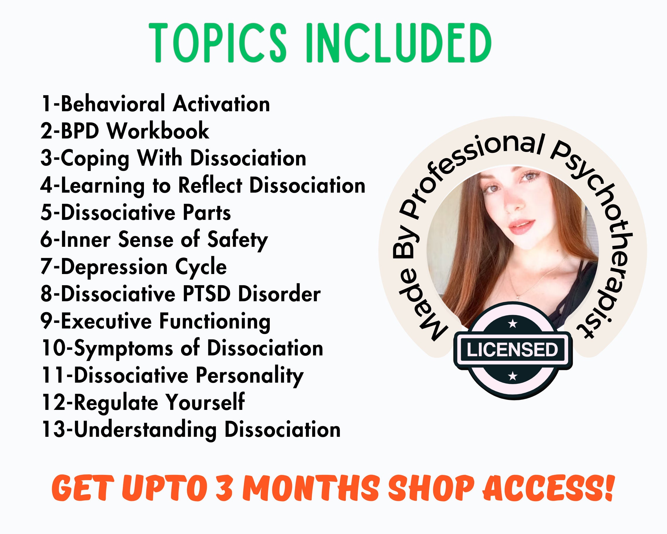 Dissociation Worksheets Workbook Bundle Dissociation Therapy Journal ...