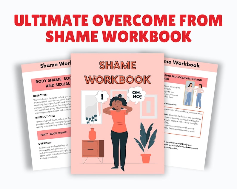Shame Workbook, Shame Worksheets, Shame Spiral, Guilt Worksheet ...