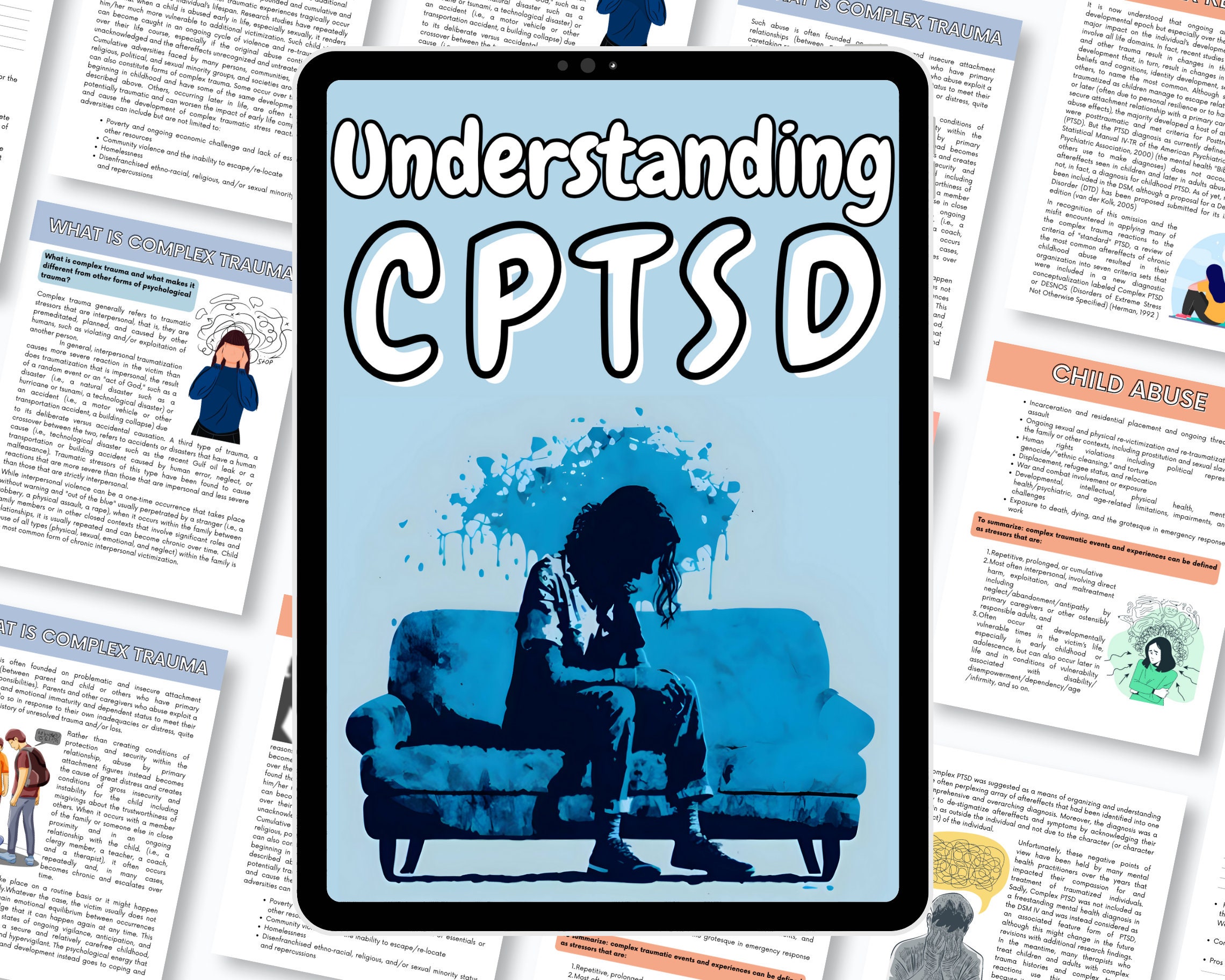 C-PTSD Workbook: C-PTSD Worksheets, Trauma Therapy, Complex PTSD ...