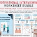 Motivational Interviewing Worksheet Bundle, MI Therapy Toolbox for ...