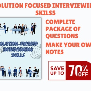 Ultimate Solution Focused Interviewing Questions Bundle, Solution ...