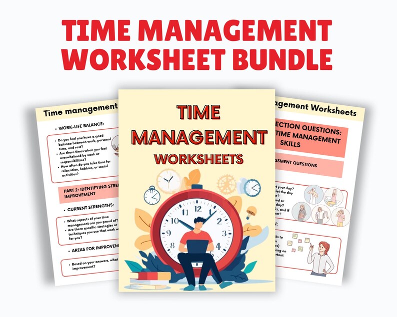 Time Management Worksheets, Time Management Skills, Therapy Worksheets ...