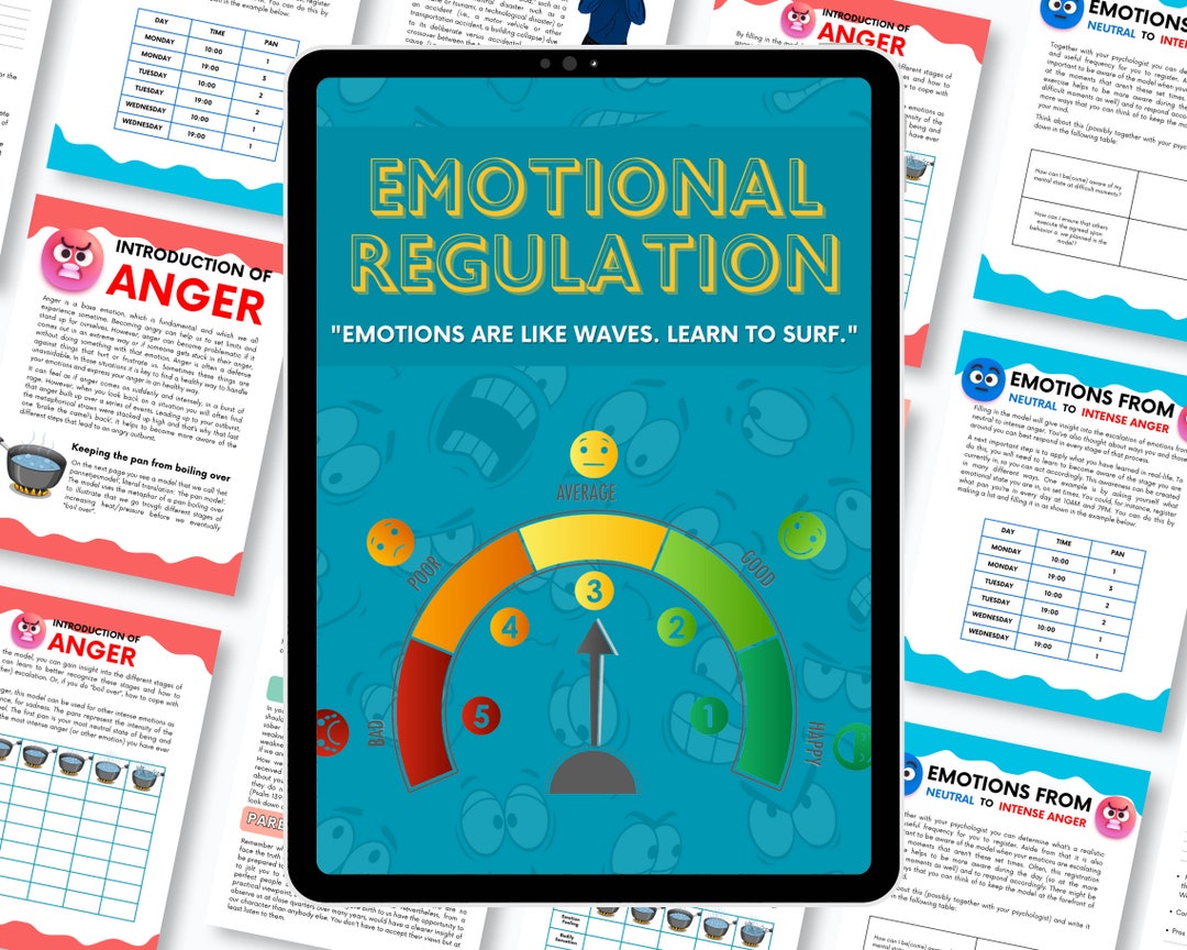 Emotional Regulation Workbook, Emotions Worksheets, Therapy Worksheets ...