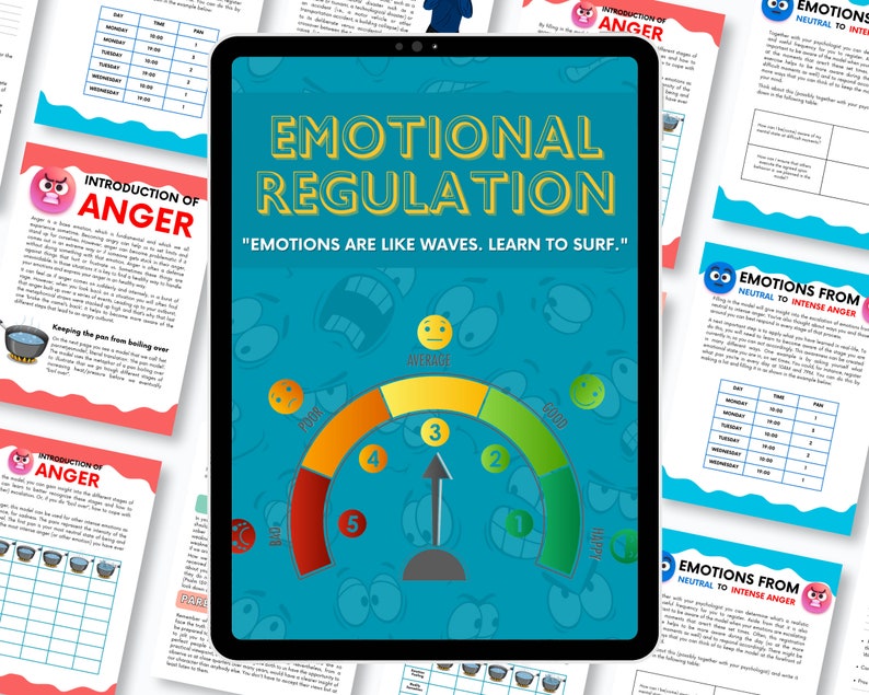 Emotional Regulation Workbook, Emotions Worksheets, Therapy Worksheets ...