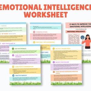21 Ways of Emotional Intelligence: Mindfulness Worksheet to Enhance ...