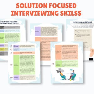 Ultimate Solution Focused Interviewing Questions Bundle, Solution ...