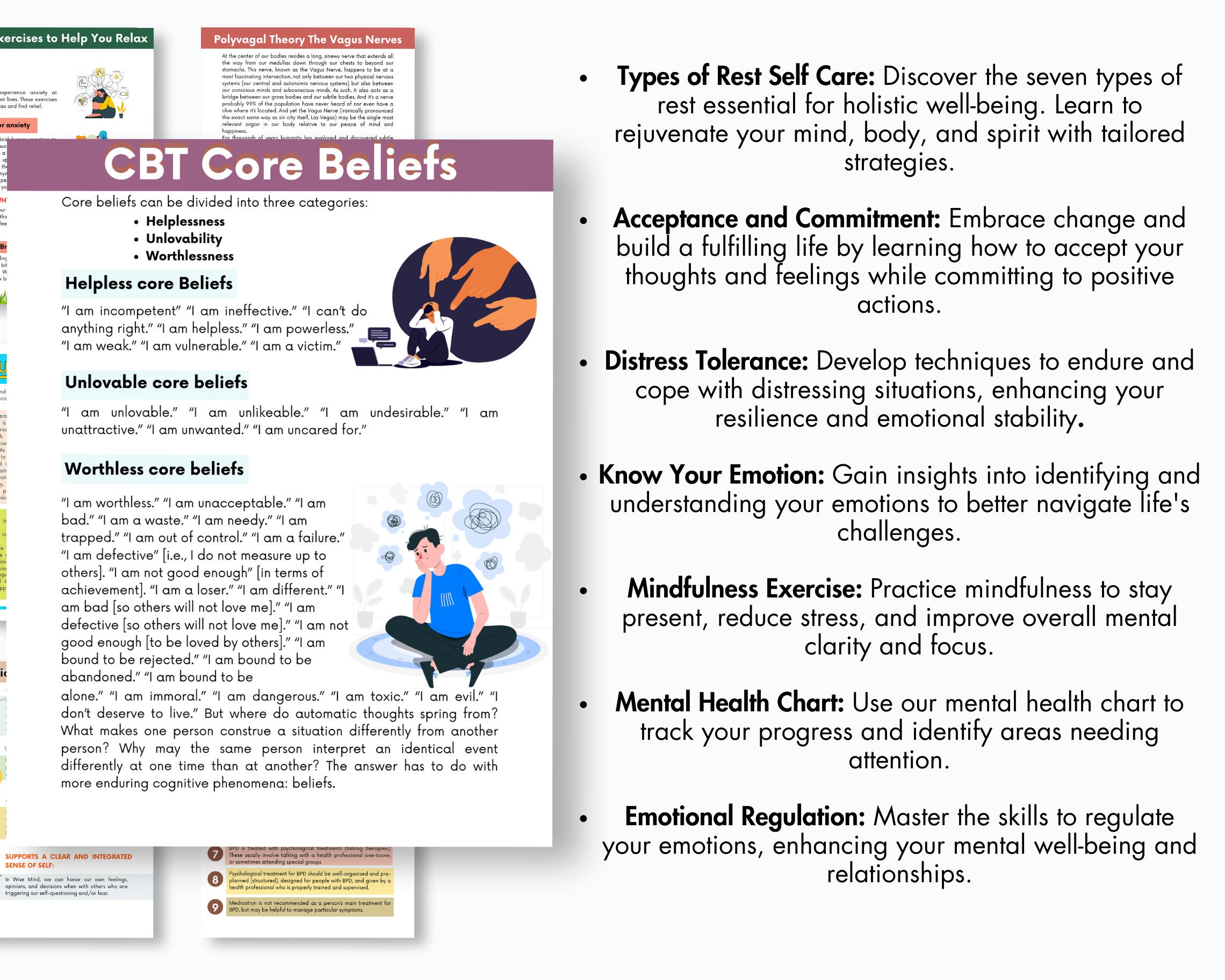 Teen Therapy Mega Worksheet Bundle, Therapy Workbook, Therapist Journal ...