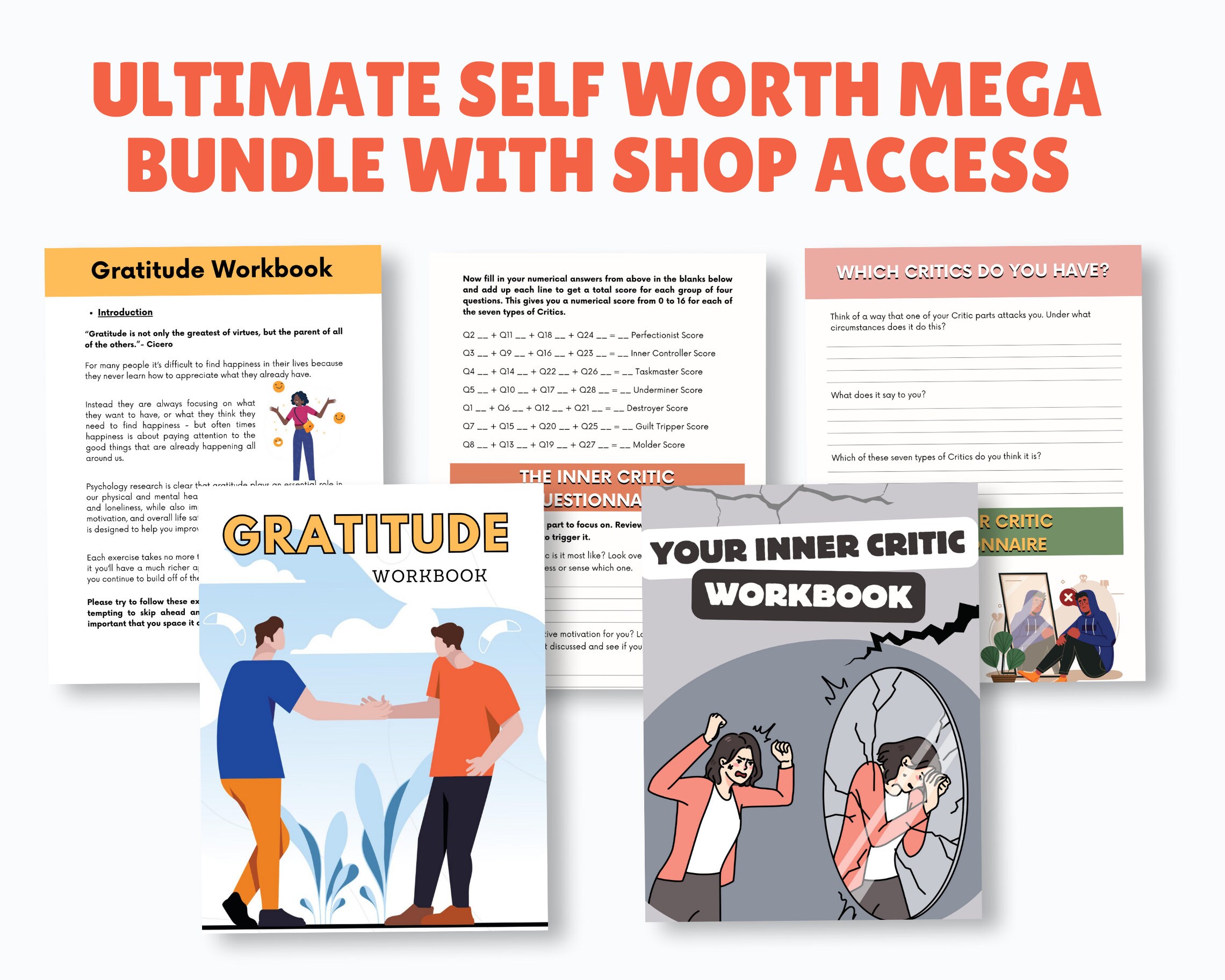Self Worth Worksheet and Cards Bundle, Self Esteem, Confidence, Teen ...