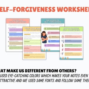 Ultimate Self Forgiveness Worksheet Package, Self Love, Self Growth ...