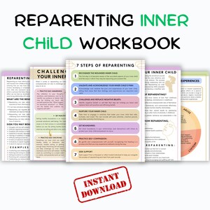 Reparenting and Inner Child Healing Bundle of Resources for Childhood ...