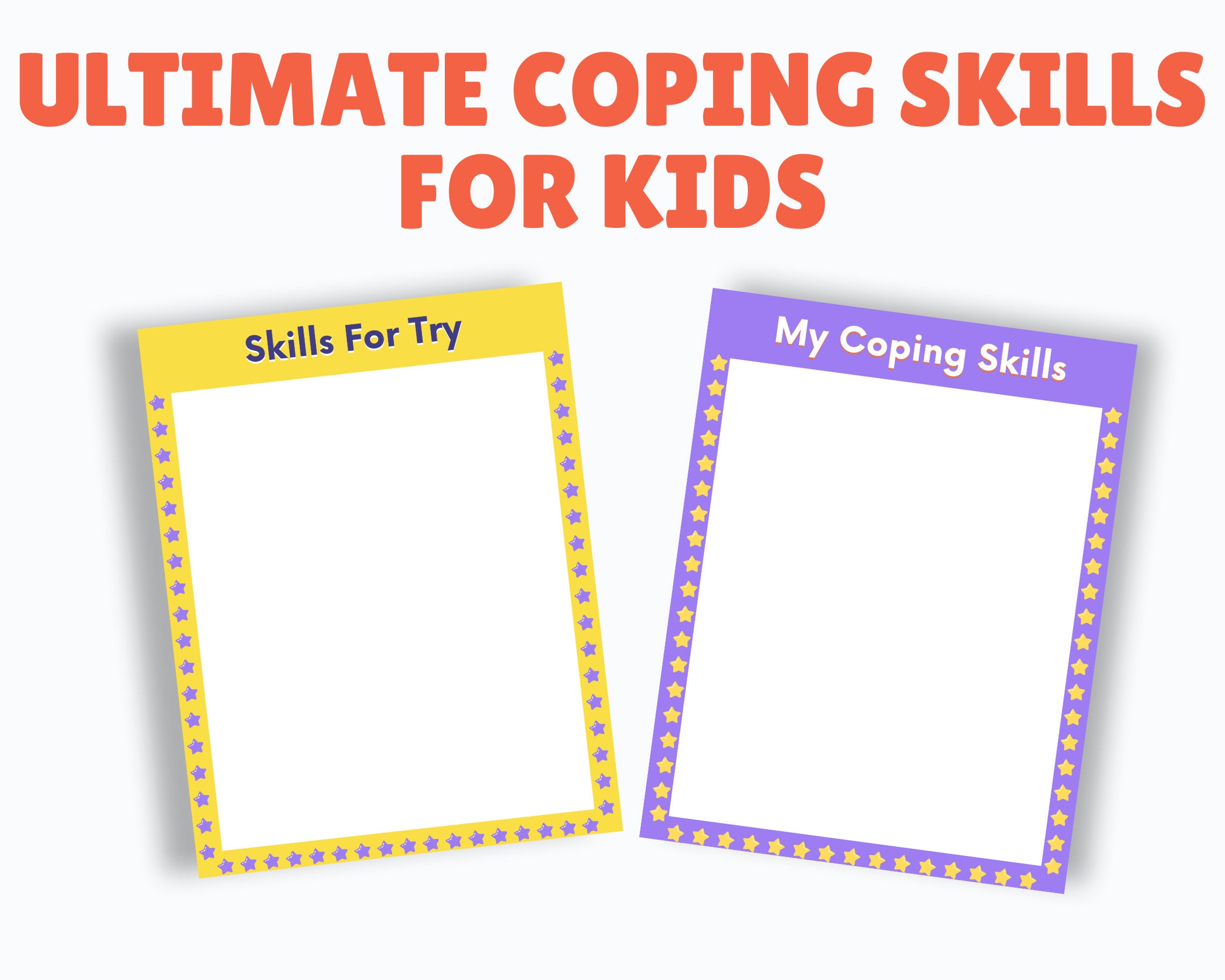Ultimate Coping Skills Kids Toolbox, Education Handout and Worksheet ...