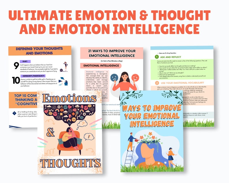 Emotions and Feelings Bundle, Psychology Resources, Inner Critic ...