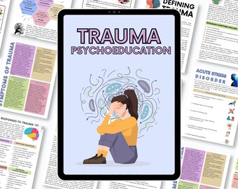 Trauma Tree Worksheet Bundle, Trauma Worksheets, PTSD Counseling ...