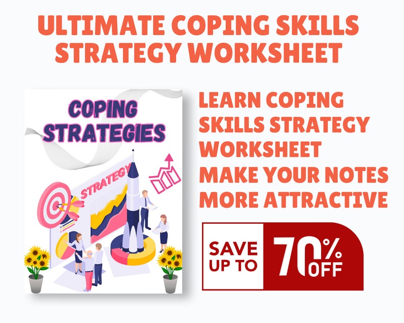 Coping Skills Strategies Printable, Therapy Worksheets, Anxiety Coping ...