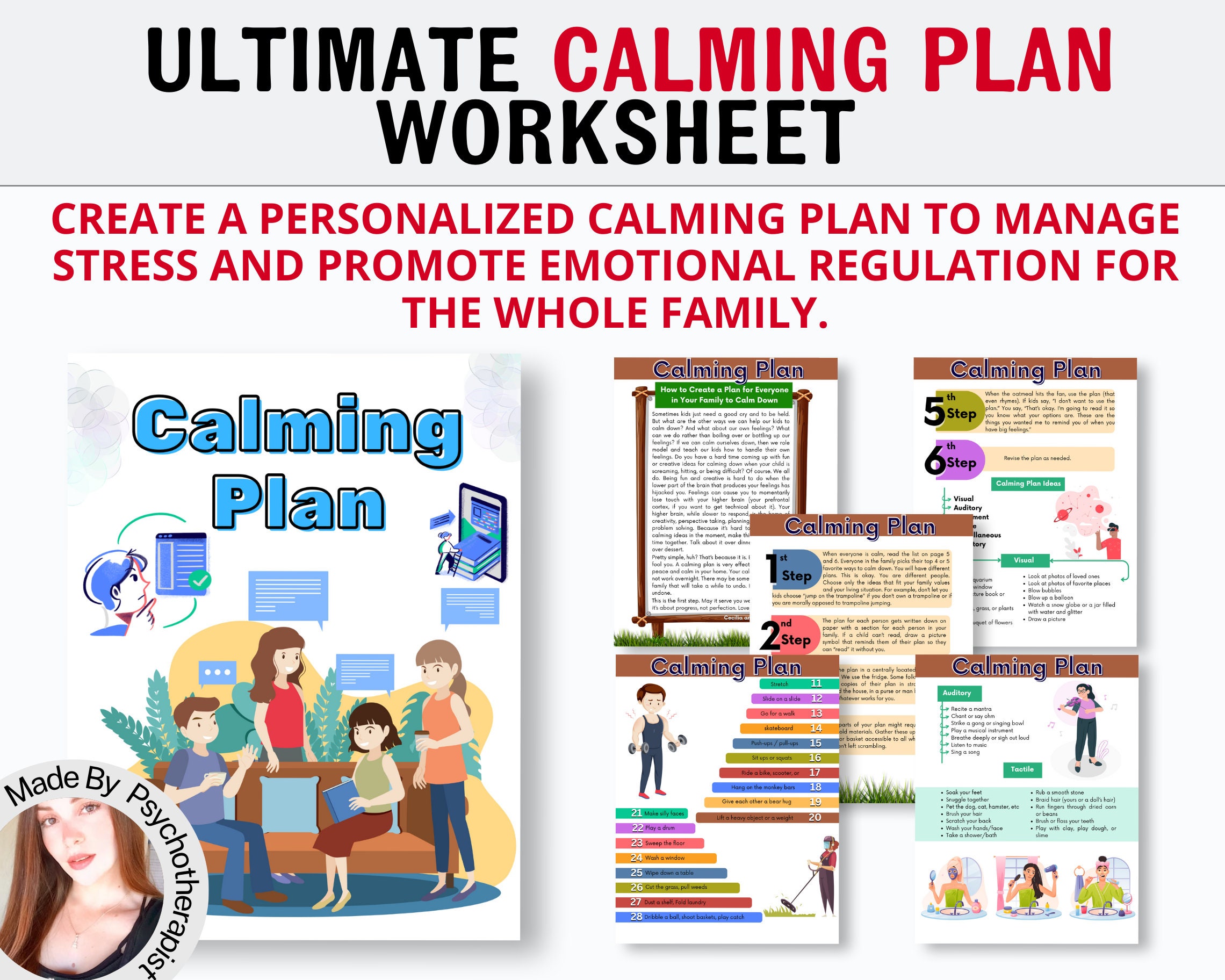 Calming Plan Worksheet, Psychology Resources, Inner Critic, Boundaries ...