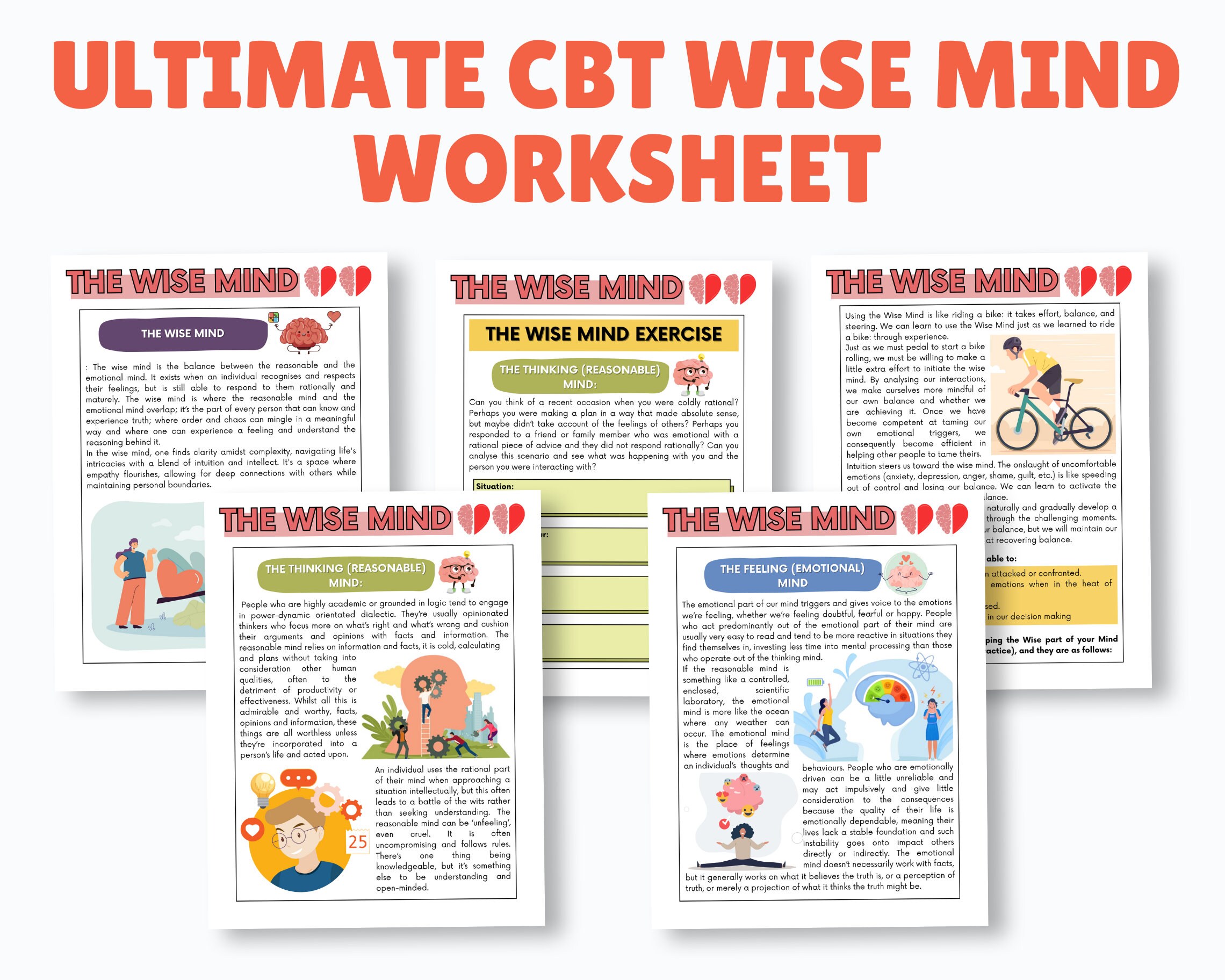 The Wise Mind Dialectical Behavioral Therapy Bundle Education and ...