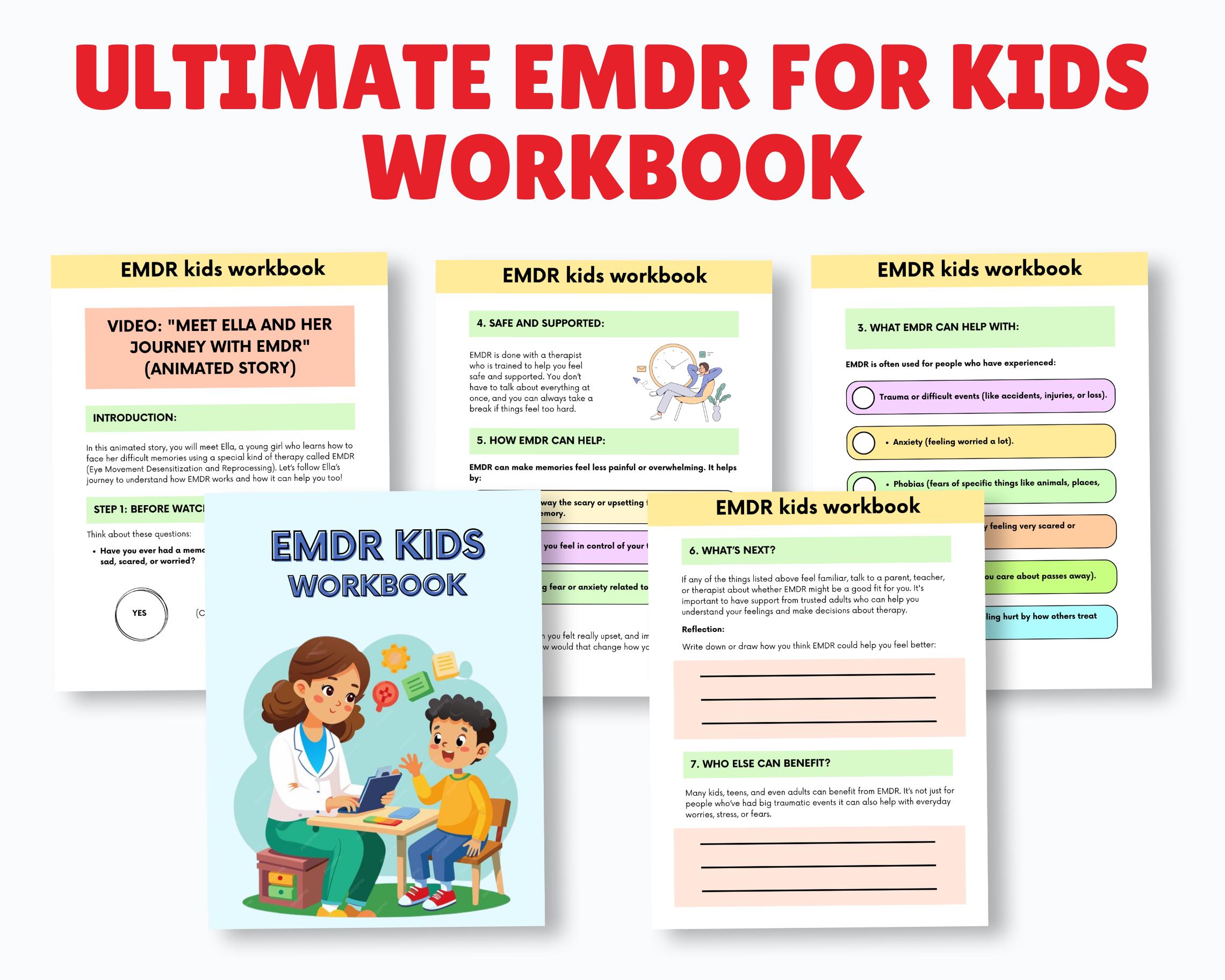 EMDR Workbook for Kids, EMDR Therapy, EMDR Resources, Trauma Therapy ...