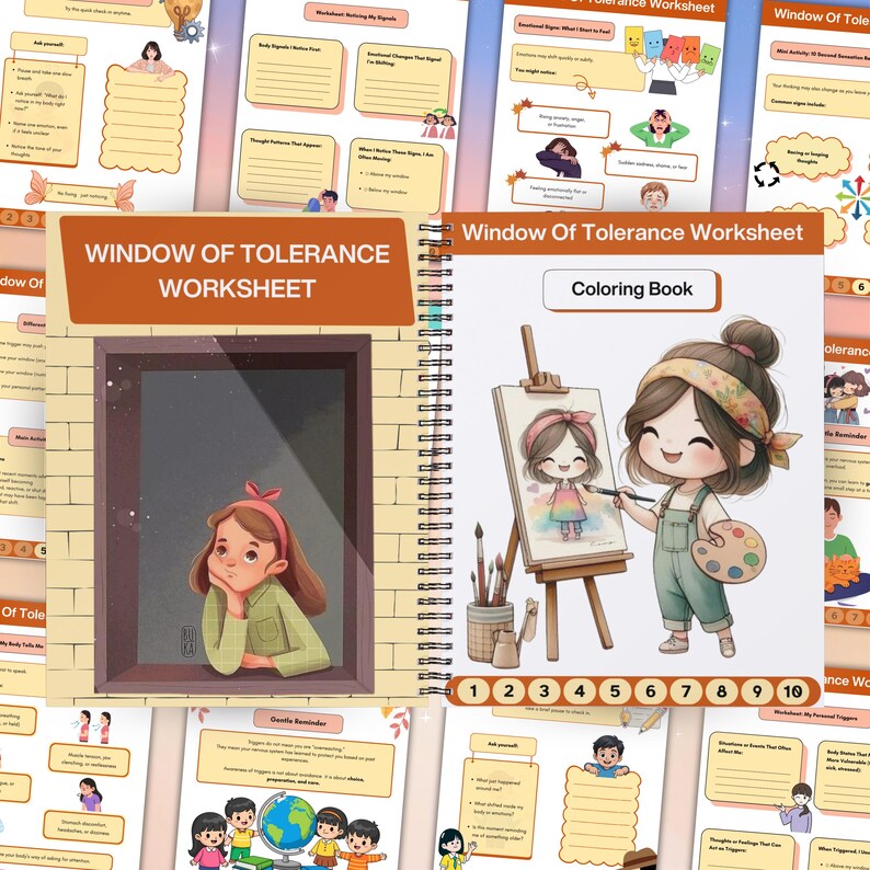 Window of Tolerance Worksheets: Emotional Regulation, 96+ Pages, 10 ...