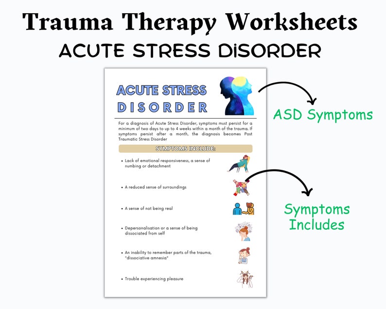 Trauma Therapy Worksheet Bundle, Trauma Worksheets, PTSD Counseling ...