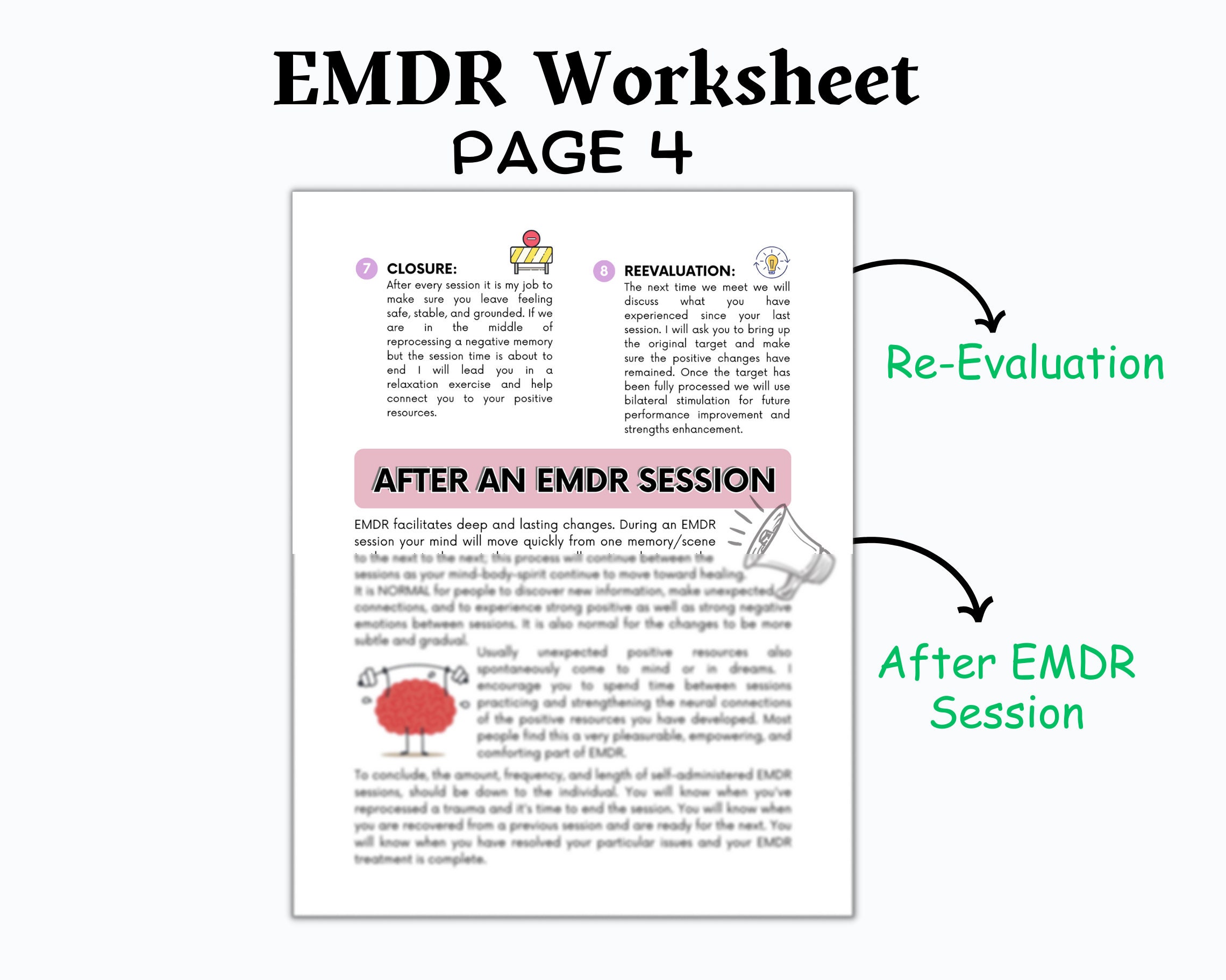 EMDR Scripts & EMDR Worksheets EMDR Tools, Emdr Resources for Phases 1 ...