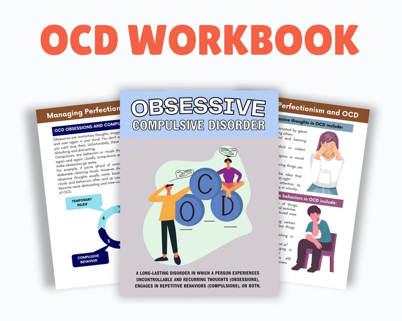 Ultimate OCD Therapy Worksheets Bundle, CBT, Obsessive Compulsive ...