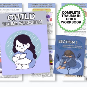 Ultimate Child Trauma Therapy Worksheets, Trauma Therapy Bundle, Trauma ...