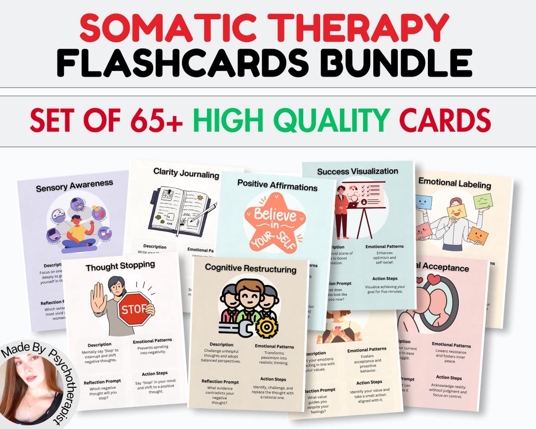 Advance Somatic Therapy Coping Skill Exercises Flashcards for Nervous ...