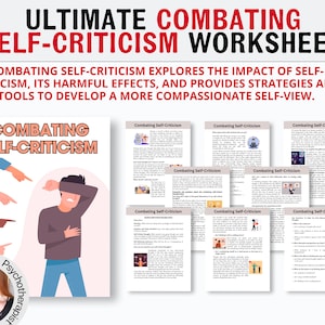 Combating Self Criticism Worksheet, Therapy Worksheet, Cbt Worksheets ...