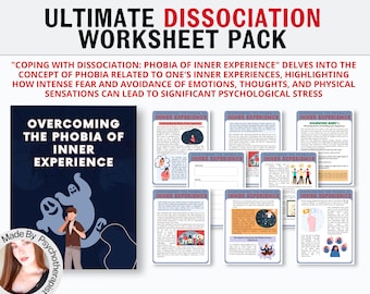 Dissociation Worksheets Workbook Dissociation Therapy Journal ...