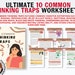 Common Thinking Trap. Worksheet for Analyzing Thoughts and Identifying ...