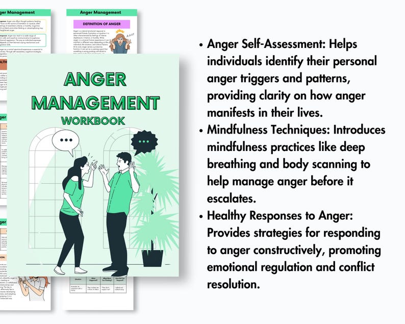 Understanding Anger Management Techniques Worksheets, Anger Cycle ...