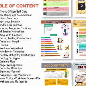 Teen Therapy Mega Worksheet Bundle, Therapy Workbook, Therapist Journal ...