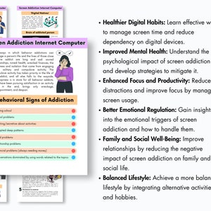 Screen Time Addiction Worksheets, Kids Therapy, Child Therapist ...