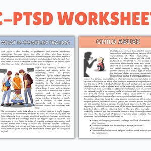 C-PTSD Workbook: C-PTSD Worksheets, Trauma Therapy, Complex PTSD ...