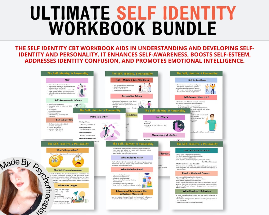 Self Identity, Dbt Skills, Dbt Workbook, Therapy Worksheet, Counselling ...