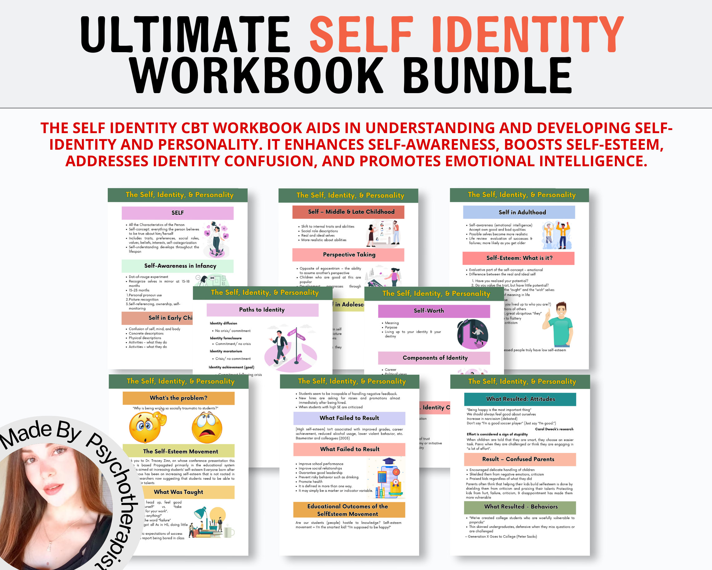 Self Identity, Dbt Skills, Dbt Workbook, Therapy Worksheet, Counselling ...