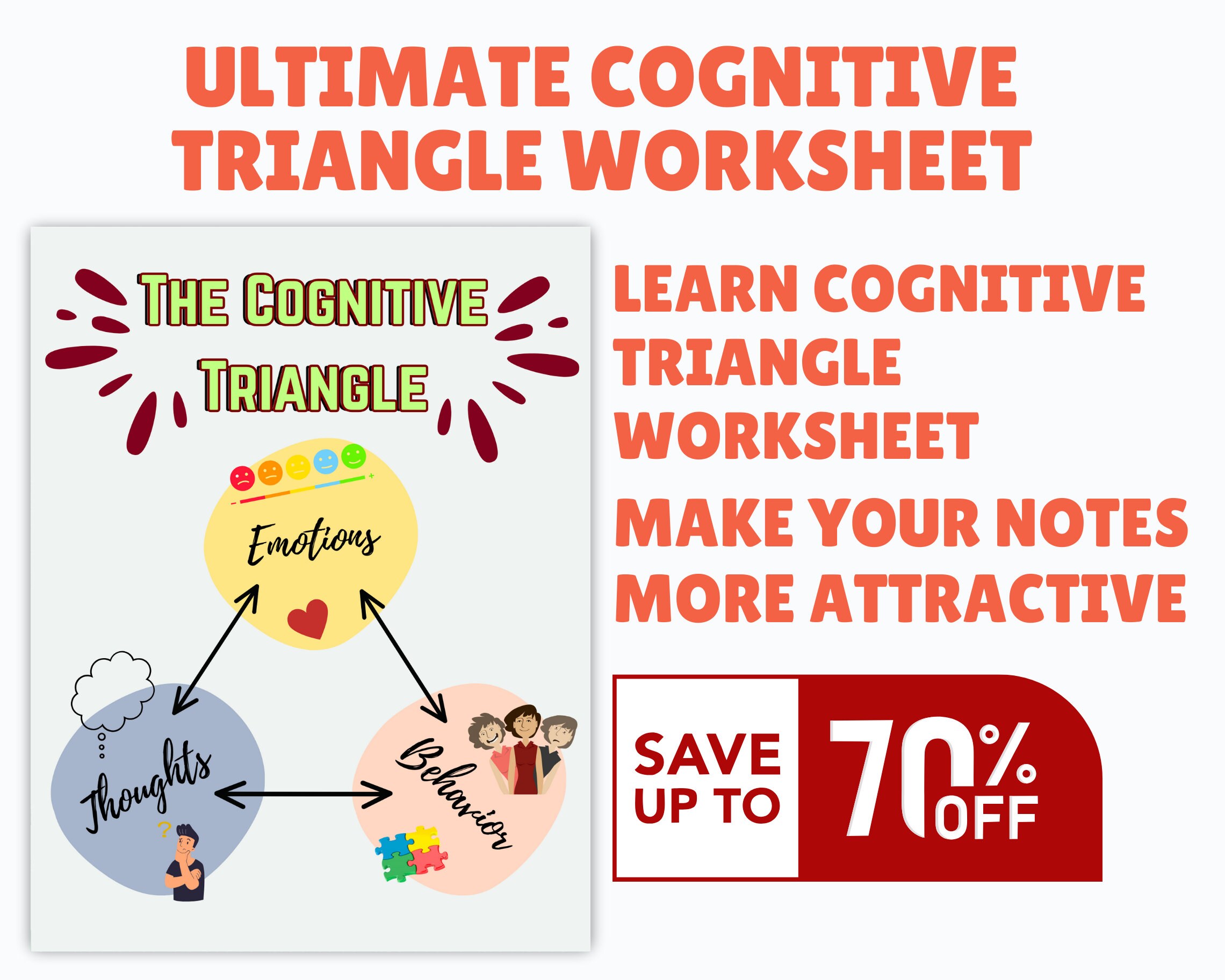 The Cognitive Triangle Cognitive Behavioral Therapy Worksheets and ...